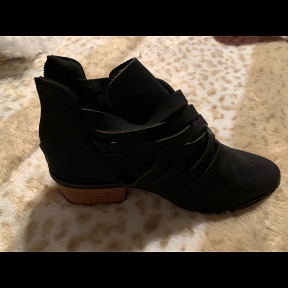 Shoes | Size 5 Booties With Cut Outs In Sides | Poshmark